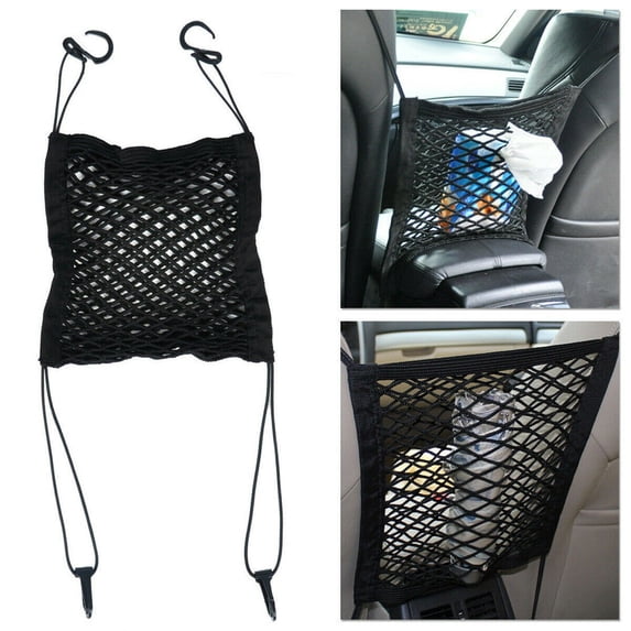 Universal Car Back Rear Trunk Storage Net Bag Cargo Elastic String Car ...