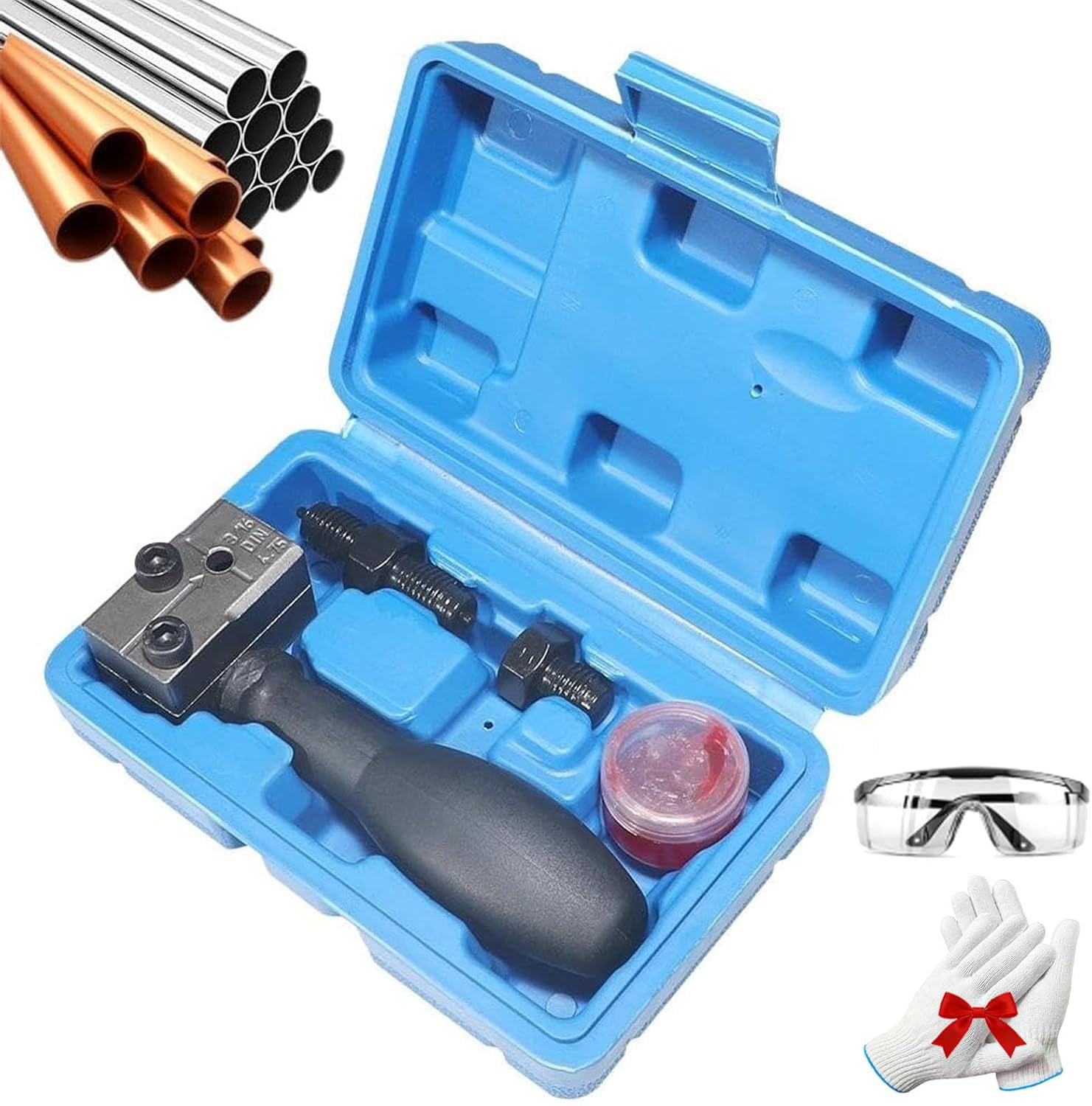 Universal Car Brake Line Flaring Tool Kit, Double Flare Tool for Brake ...