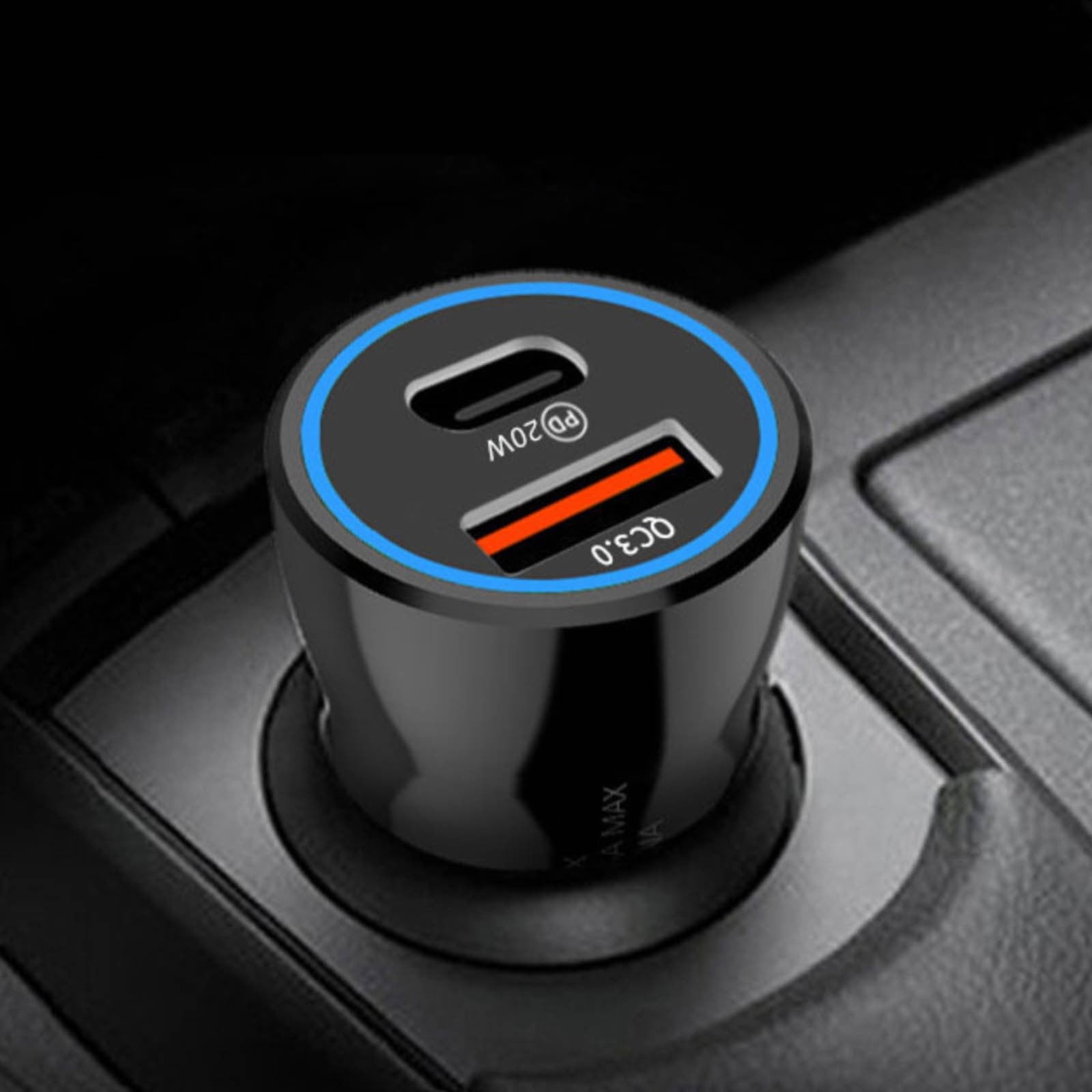 Universal Car Charger, 5V/3A Fast Charge with Type-C Port, Compatible ...