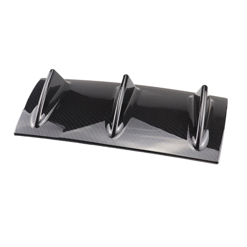 Universal Car Chassis Shark Fin Spoiler Diffuser Rear Back Bumper Lip ...