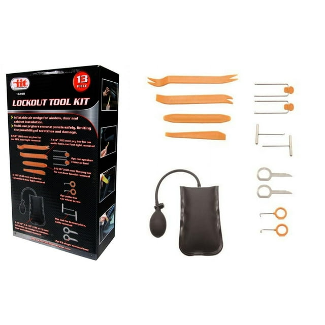 Universal Car Door Key Lost Emergency Open Tool Kit for Locked Out ...