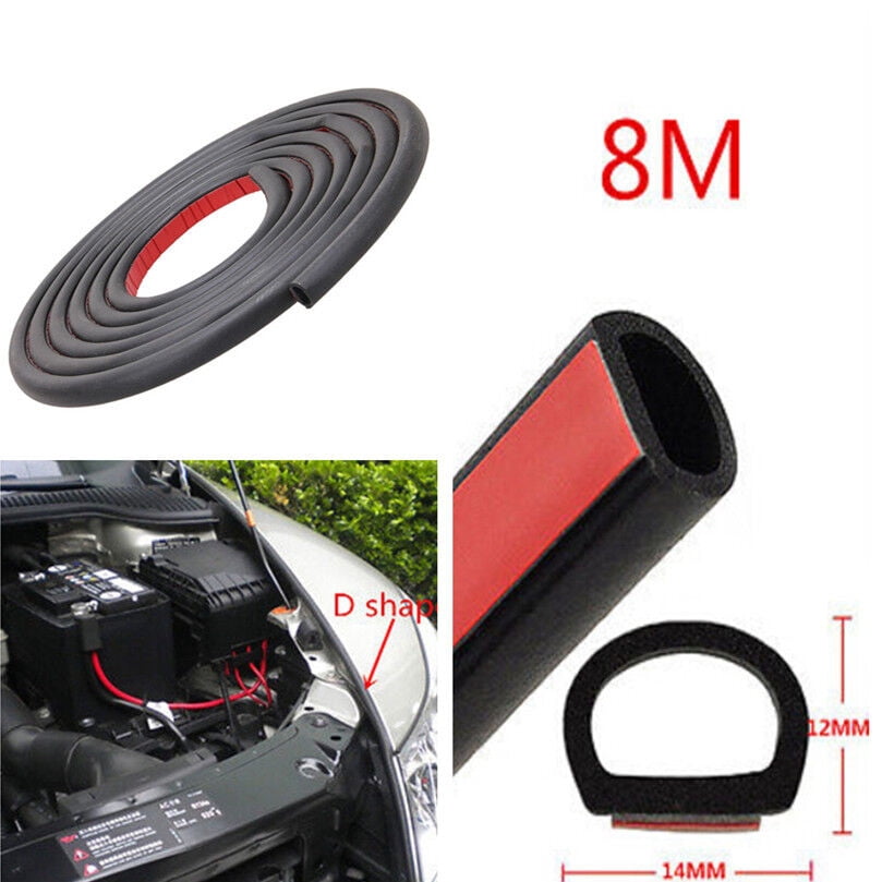 Universal Car Door Rubber Weather Seal Hollow Strip Weatherstrip 26FT ...