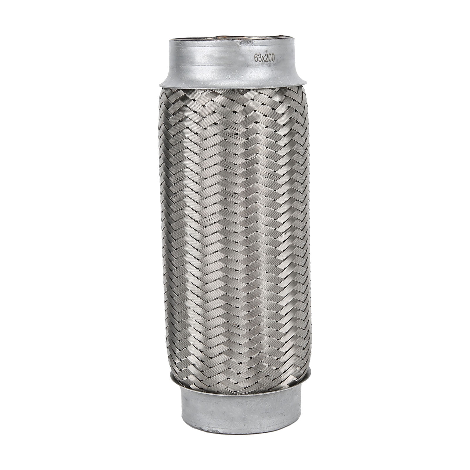 Universal Car Exhaust Flex Pipe, 2.5x8in, Stainless Steel Braid ...