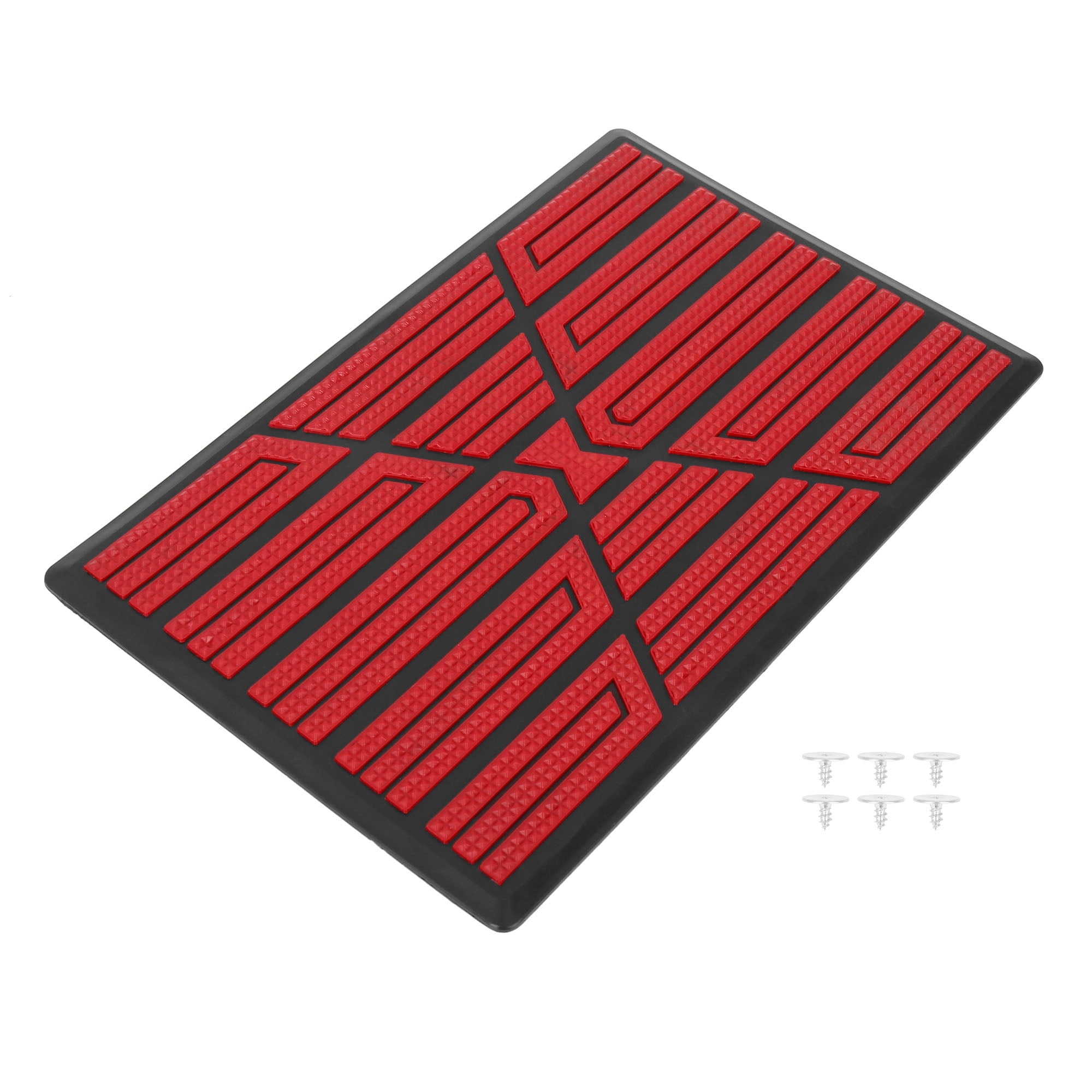 Universal Car Floor Carpet Mat Plate Patch Heel Scuff Foot Rest Pedal ...
