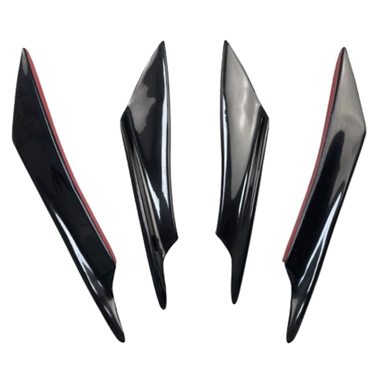 Universal Car Front Bumper Lip Splitter,Car Exterior 4-Pack Soft Fins ...