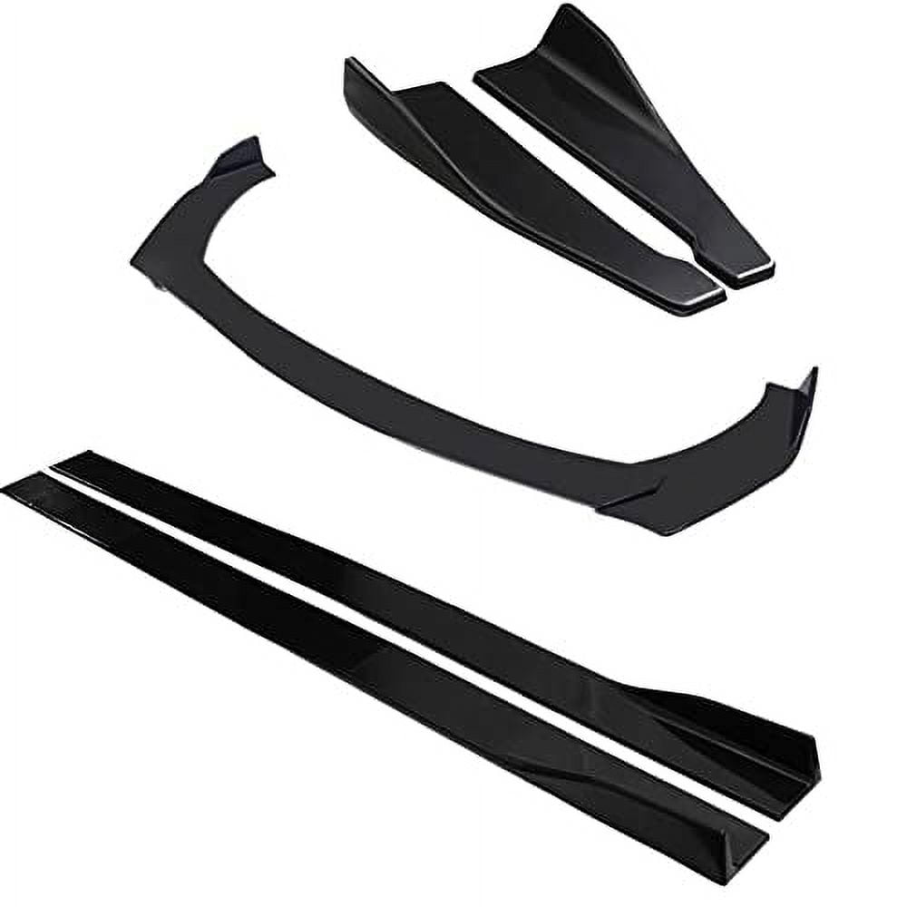 Universal Car Front Bumper Lip Spoiler Body Kits + 2M / 86.6" Car Side ...