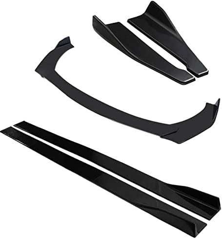 Universal Car Front Bumper Lip Spoiler Body Kits + 2M / 86.6" Car Side ...