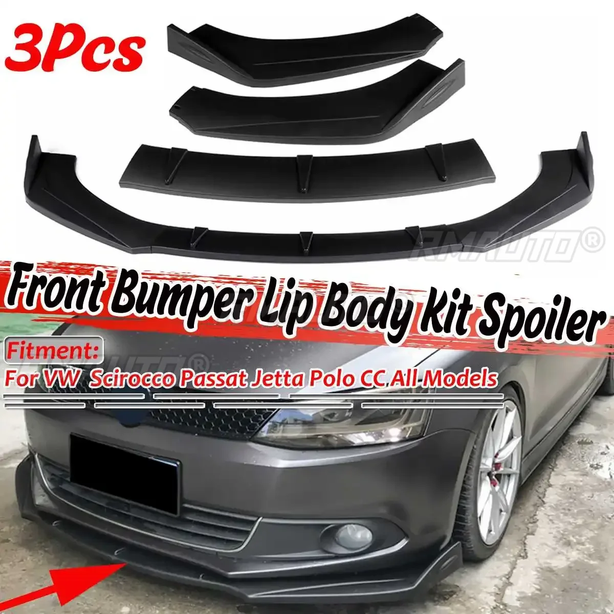 Universal Car Front Bumper Lip Spoiler Diffuser Lip For Nissan SENTRA ...