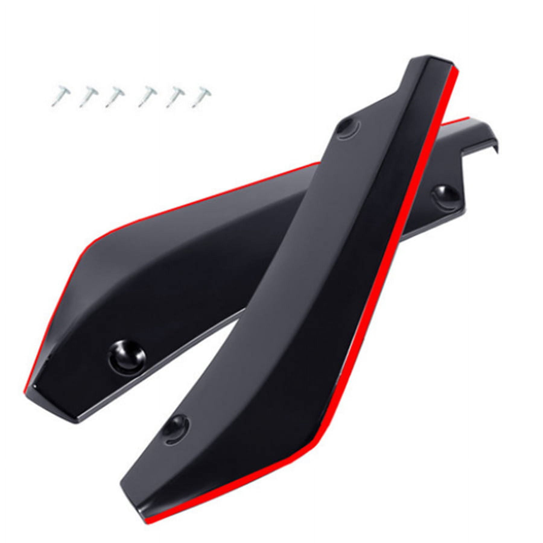 Universal Car Front Rear Bumper Protector Winglets Side Skirt Extension ...