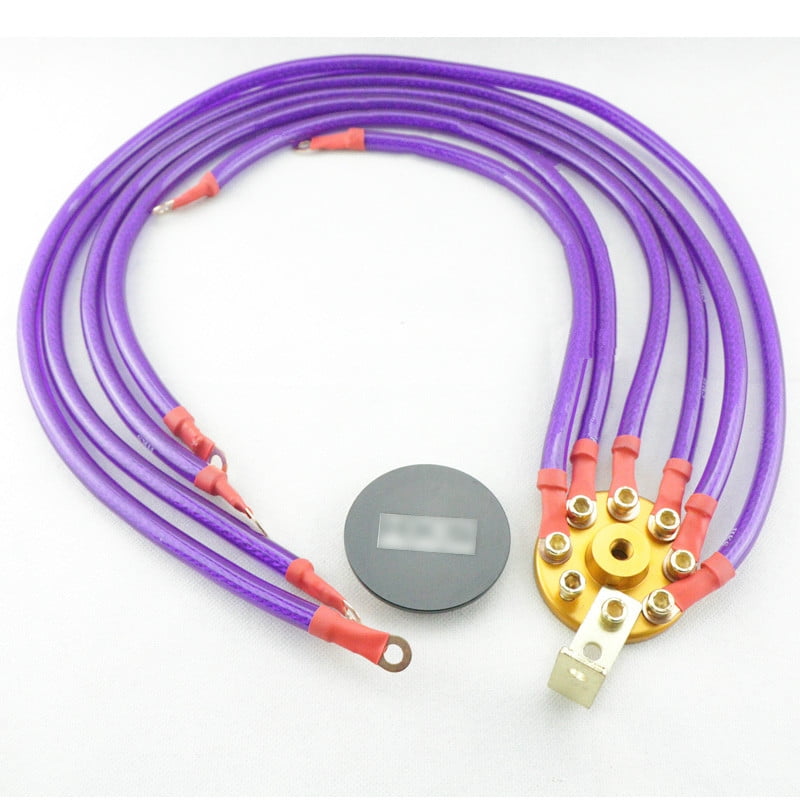 Universal Car Fuel Saver Voltage Stabilizer Regulator Grounding Purple ...