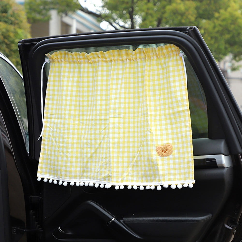 Universal Car Glass Sunshade Cover Suction Cup Curtain UV Protection ...