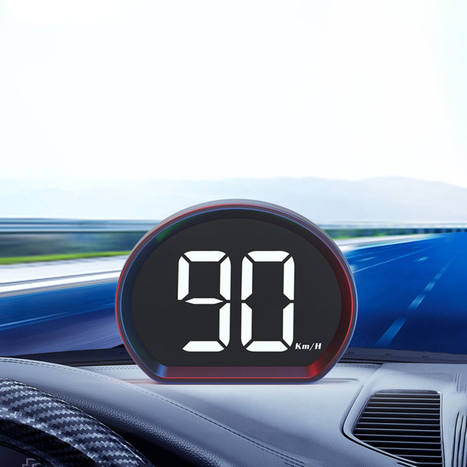 Universal Car HUD Head Up Display Digital GPS Speedometer with Speedup ...
