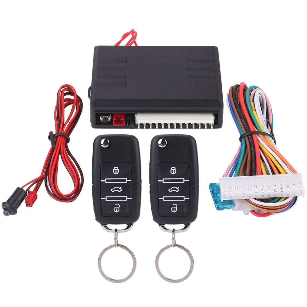 Universal Car Keyless Entry System with 2 Remote Control, Auto Door ...