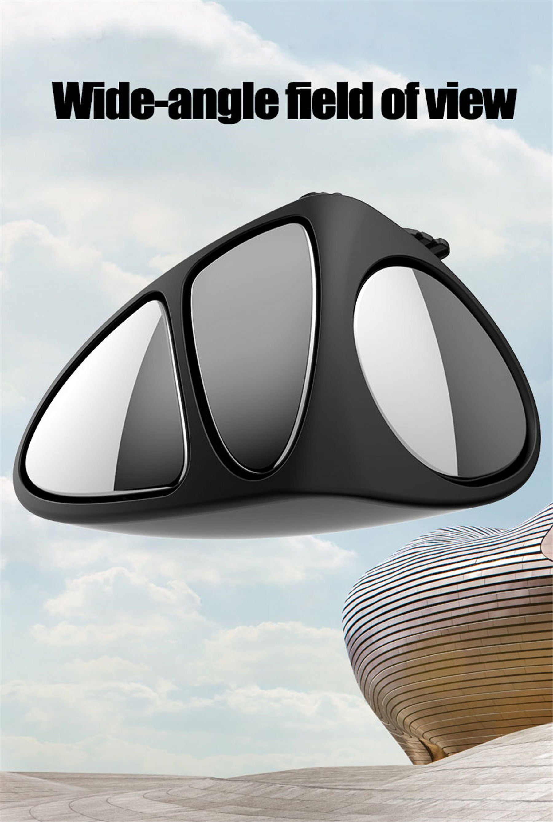 Universal Car Left Side Convex Blind Spot Mirror Wide Angle 360 ...