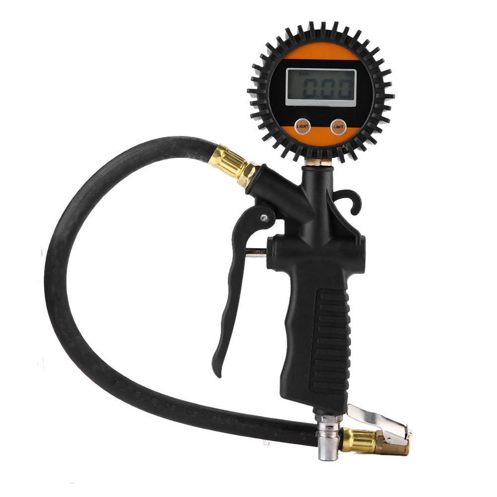Universal Car Motorcycle Digital Tire Inflator Pump Gun Tyre Pressure ...