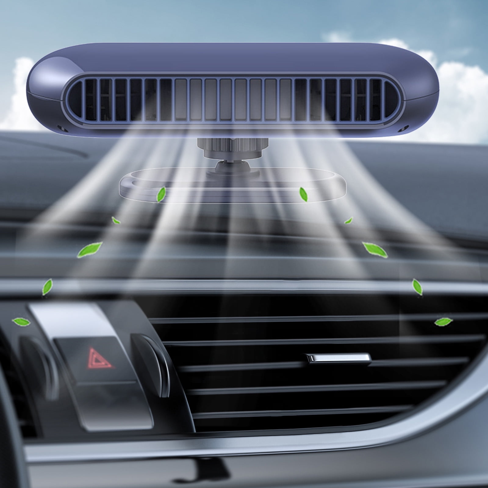 Universal Car Mounted Weld Turbo High Wind Silent Mini Fan with Type-C ...