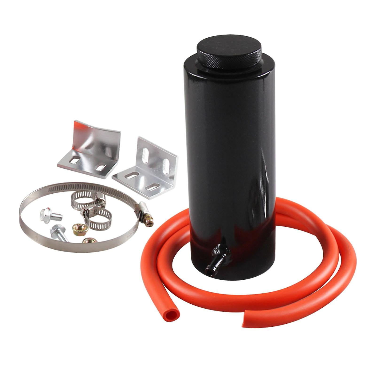 Universal Car Radiator Coolant Oil Catch Can Overflow Catch Tank Black ...