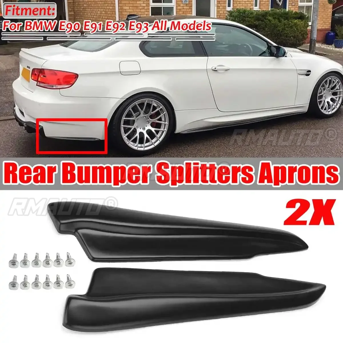 Universal Car Rear Bumper Lip Diffuser For VW For Golf 5 MK5 MK6 MK7 ...