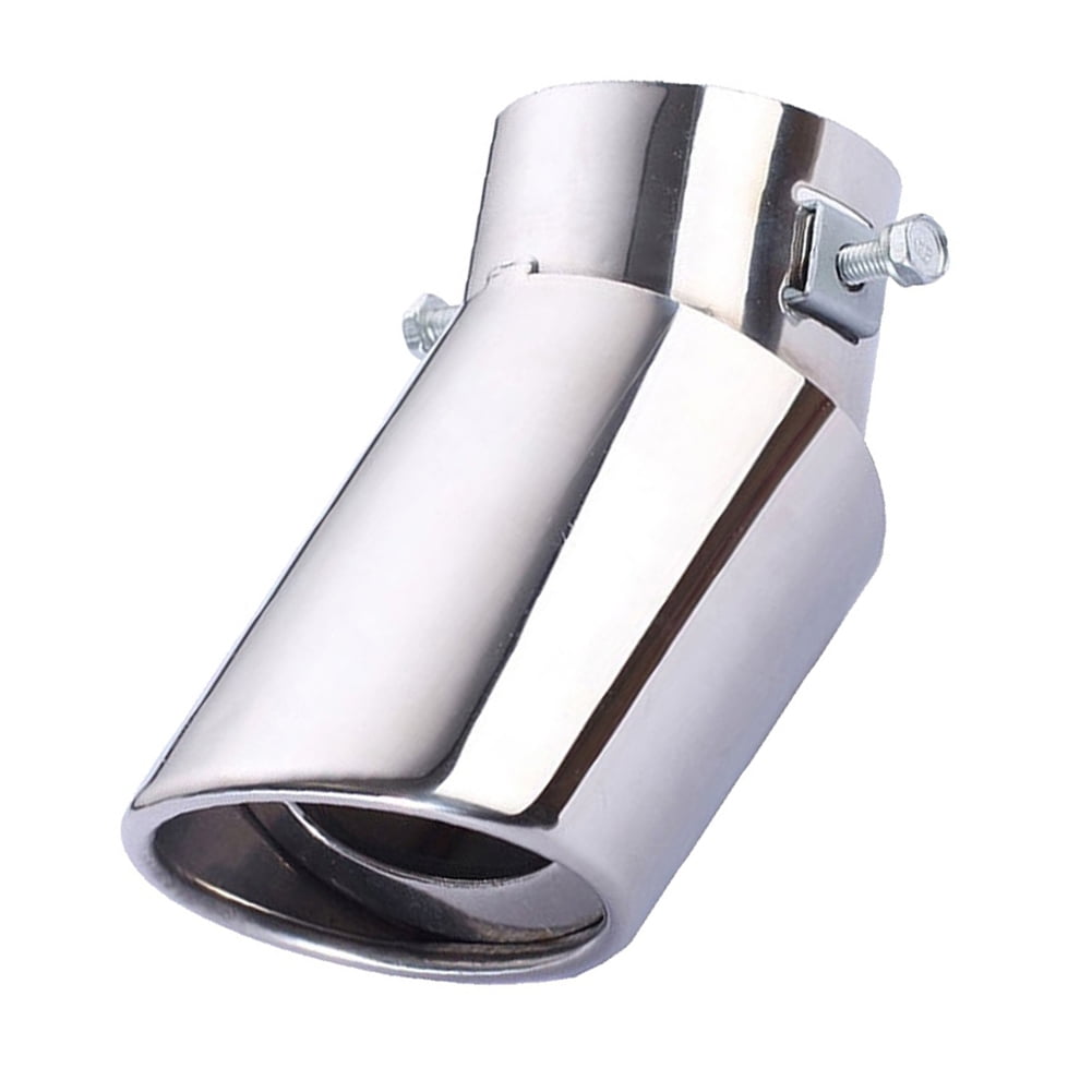 Universal Car Rear Round Stainless Steel Exhaust Pipe Tail Muffler ...