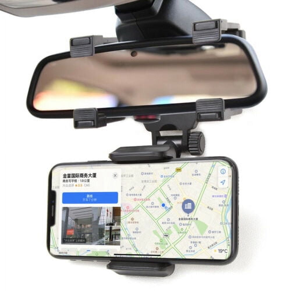 Dazone Universal Car Rear-view Mirror Mount, Adjustable Phone Holder ...