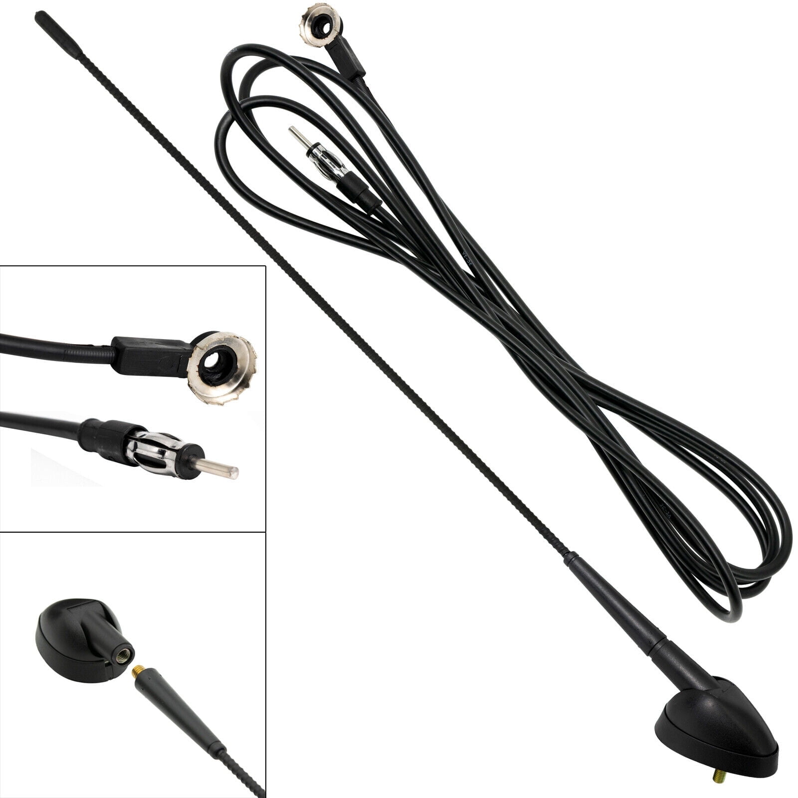 XUKEY Universal Car Roof Aerial Antenna Base Mast Cable Wiring for ...