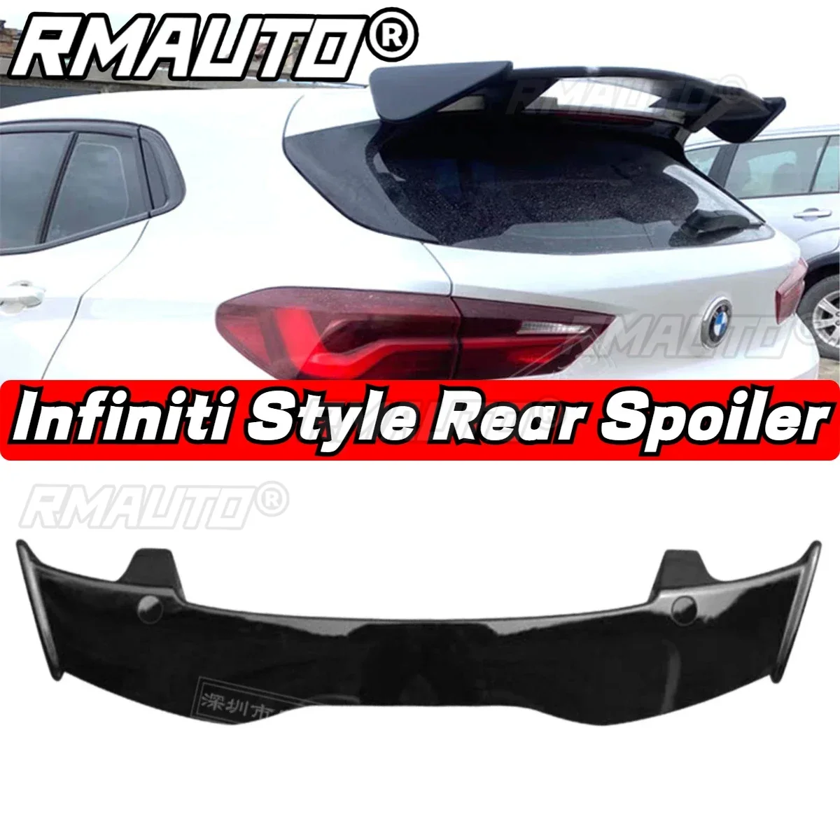 Universal Car SUV Rear Roof Spoiler Carbon Fiber Hatchback Roof Rear ...