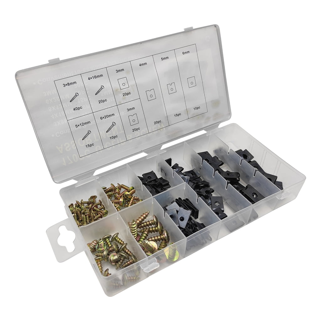 Universal Car Screw & Nut Set 170pcs Screw Assortment Car Panel Screw ...