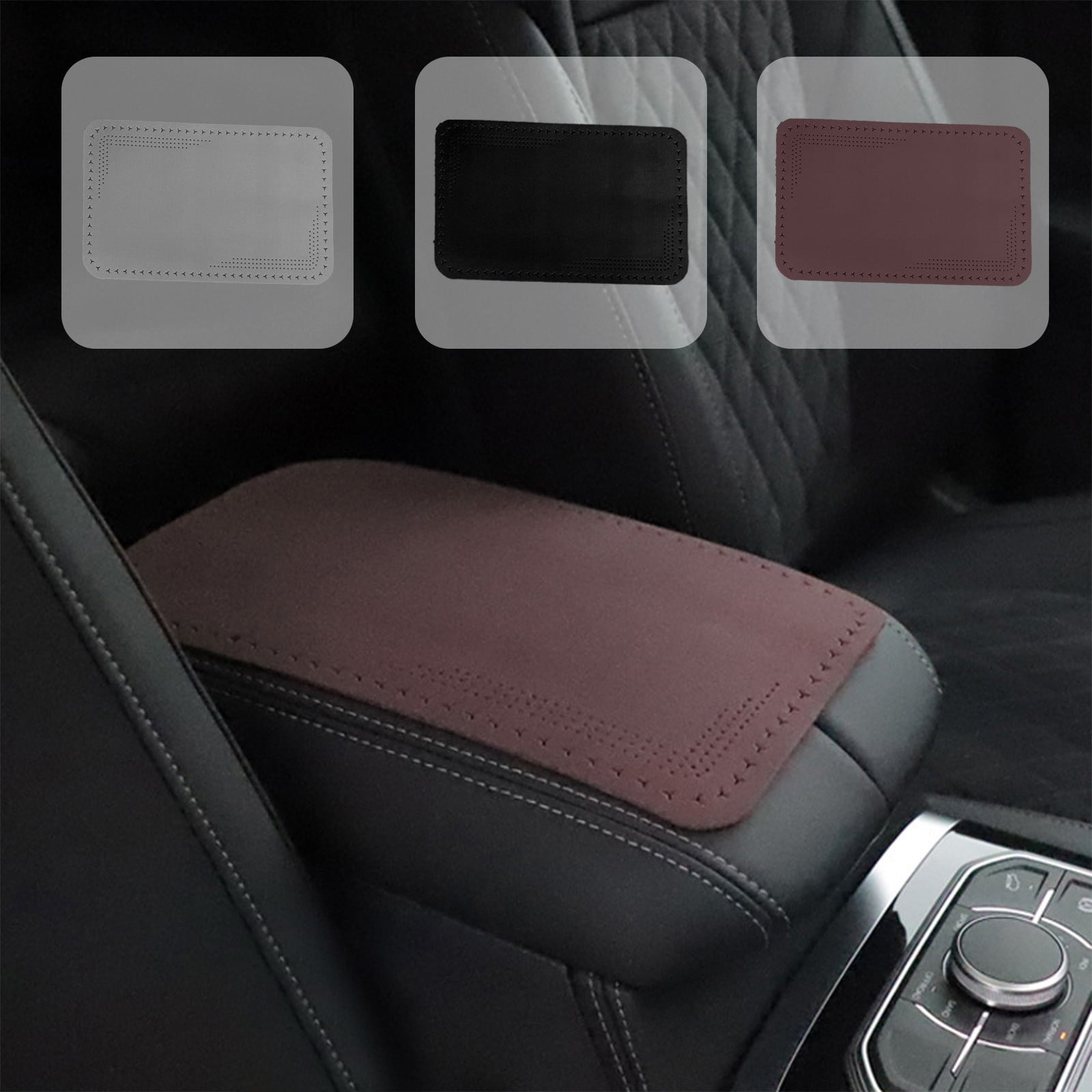 Universal Car Seat Armrest Cover, Leatherette Material, Easy ...