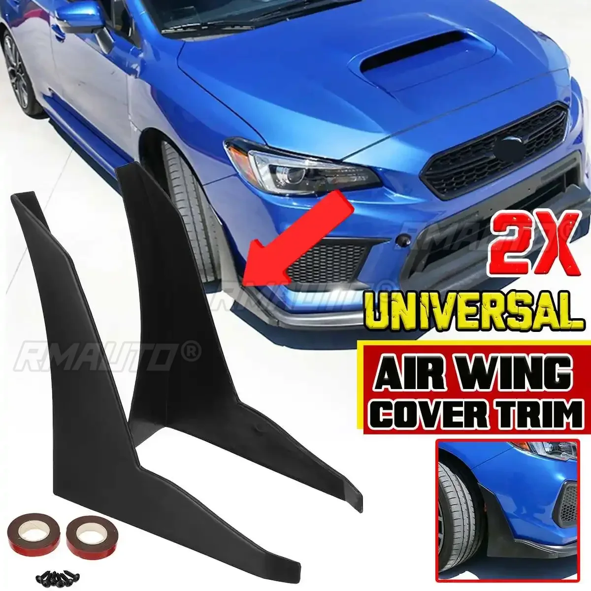 Universal Car Side Fender Air Cover Trim Side Splitters Winglet For ...