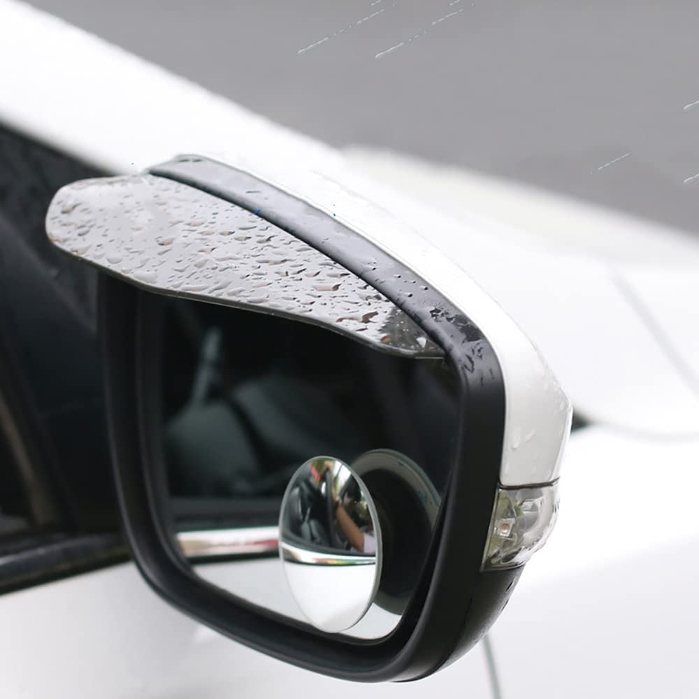 Universal Car Side Mirror Rain Guard 2 PCS Black Car Rear View Mirror ...