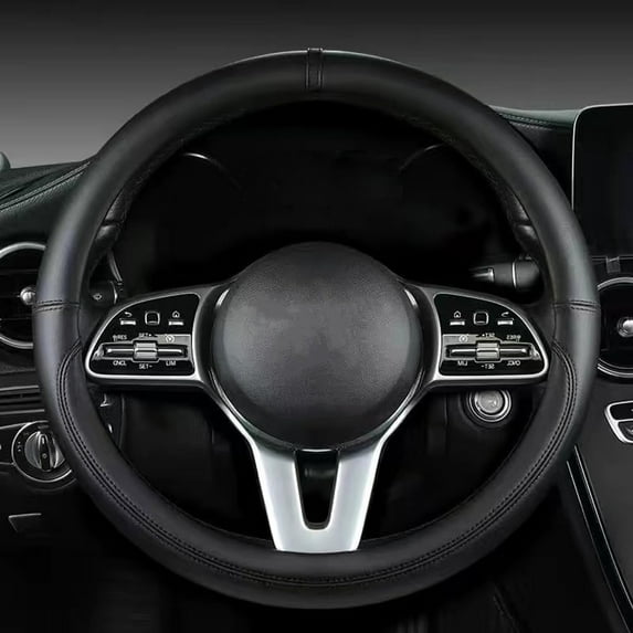 Universal Car Steering Wheel Cover 38 cm Nappa Leather for Cars SUVs ...