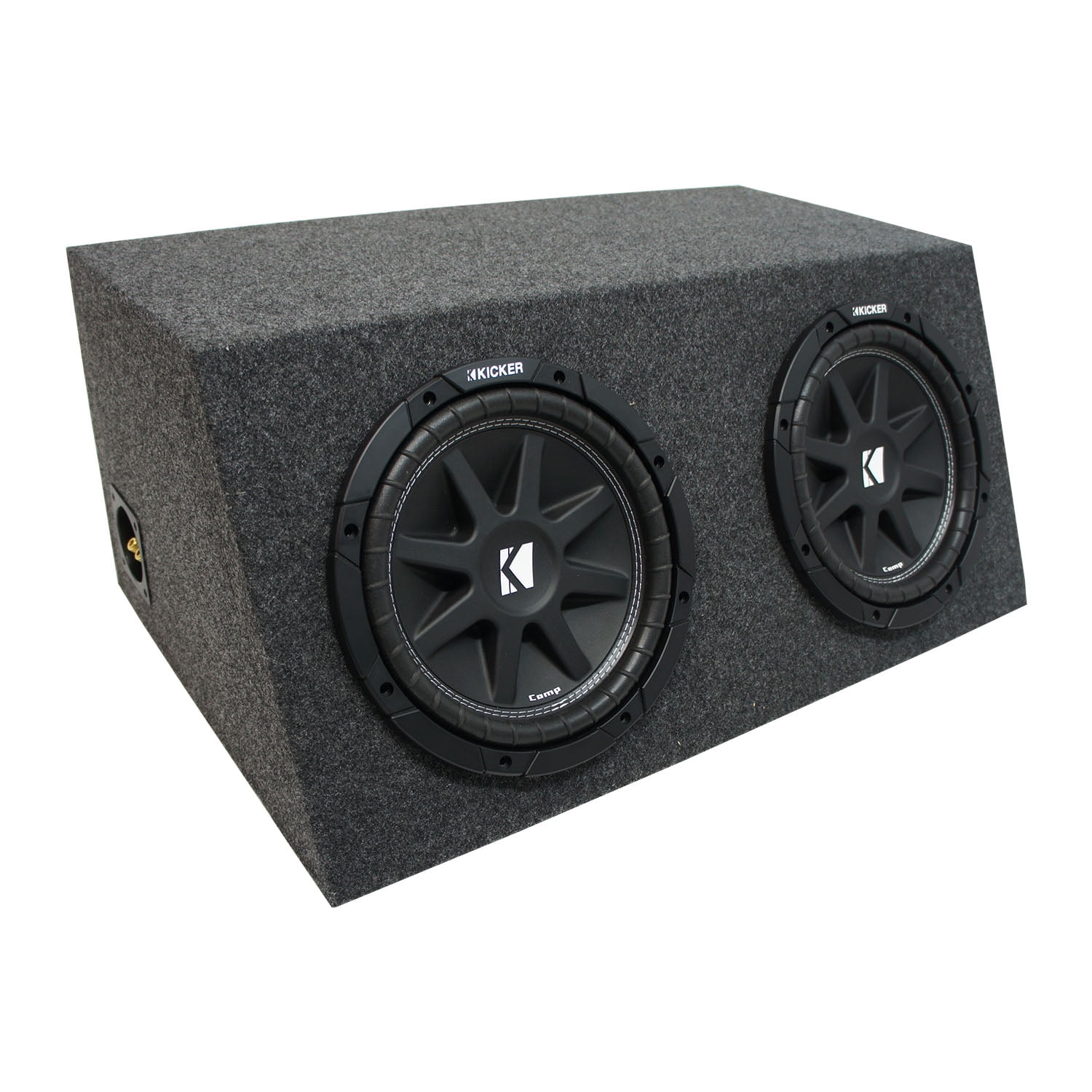 Universal Car Stereo Hatchback Sealed Dual 12" Kicker Comp C12 Sub Box ...