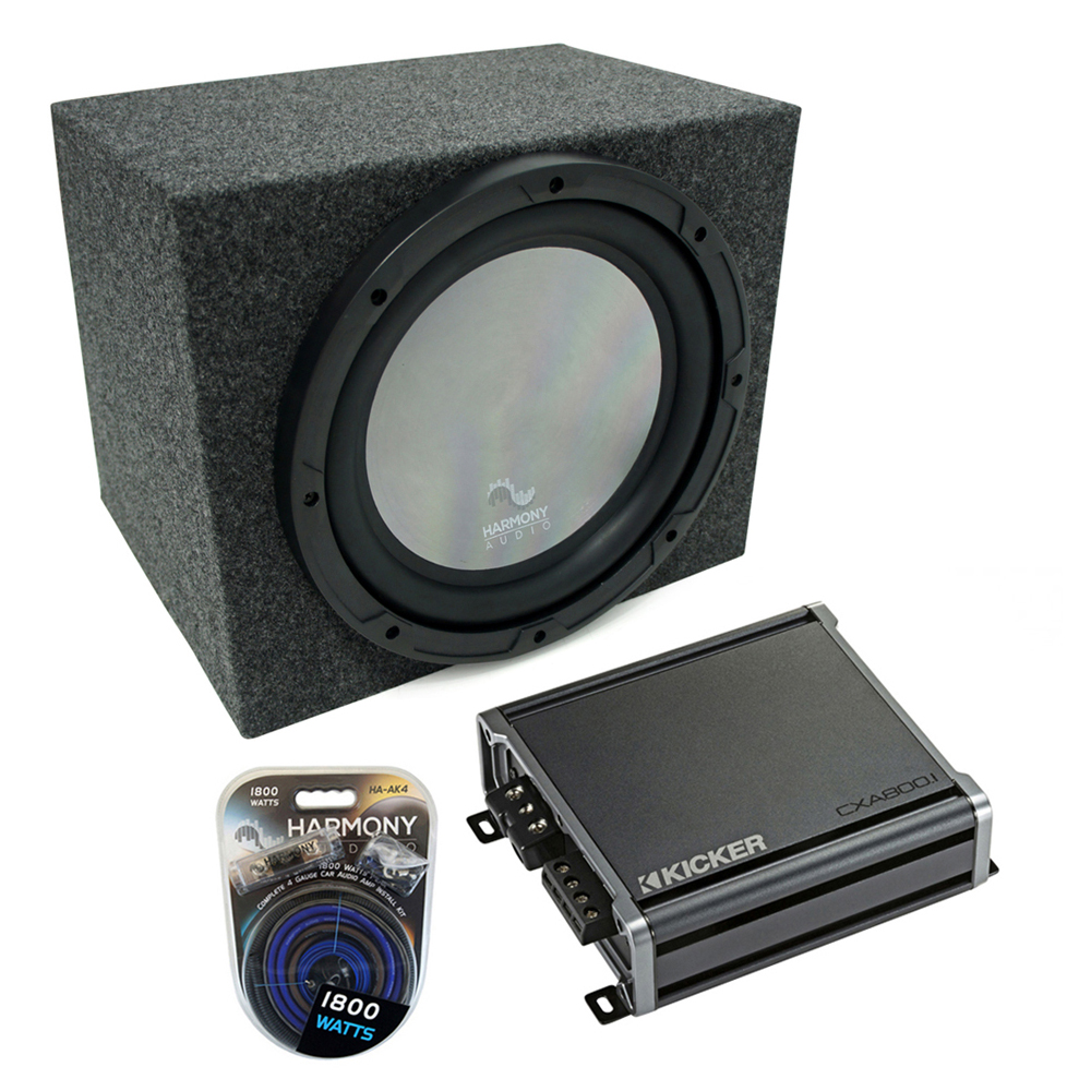 Universal Car Stereo Rearfire Sealed Single 10" Harmony A102 Sub Box ...
