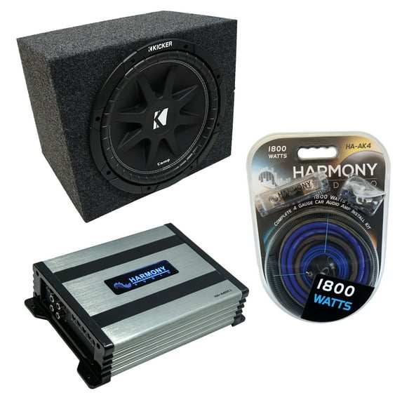 Universal Car Stereo Rearfire Sealed Single 10 Kicker Comp C10 Sub Box ...