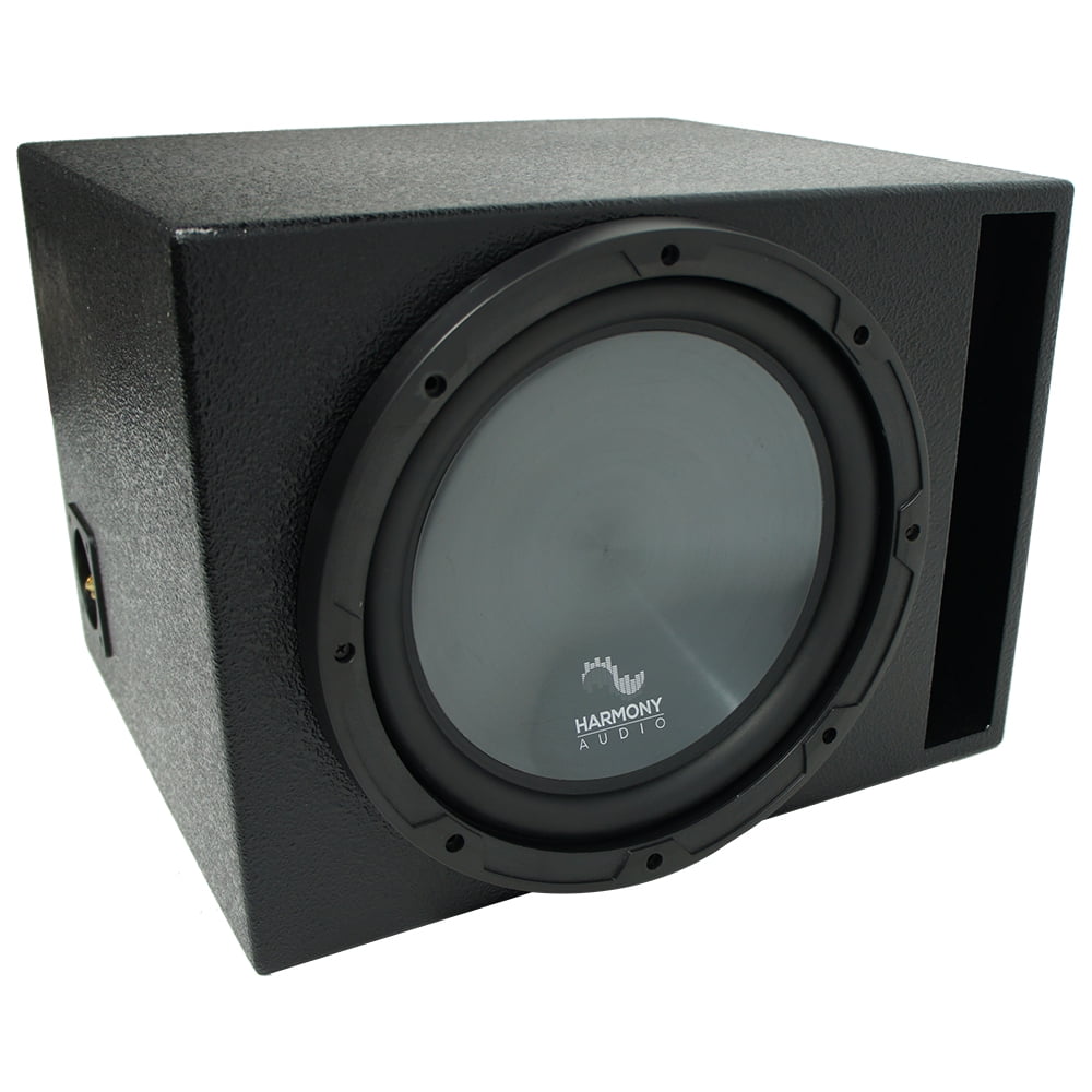 Universal Car Stereo Rhino Coated Ported 12" Harmony R124 Sub Box ...