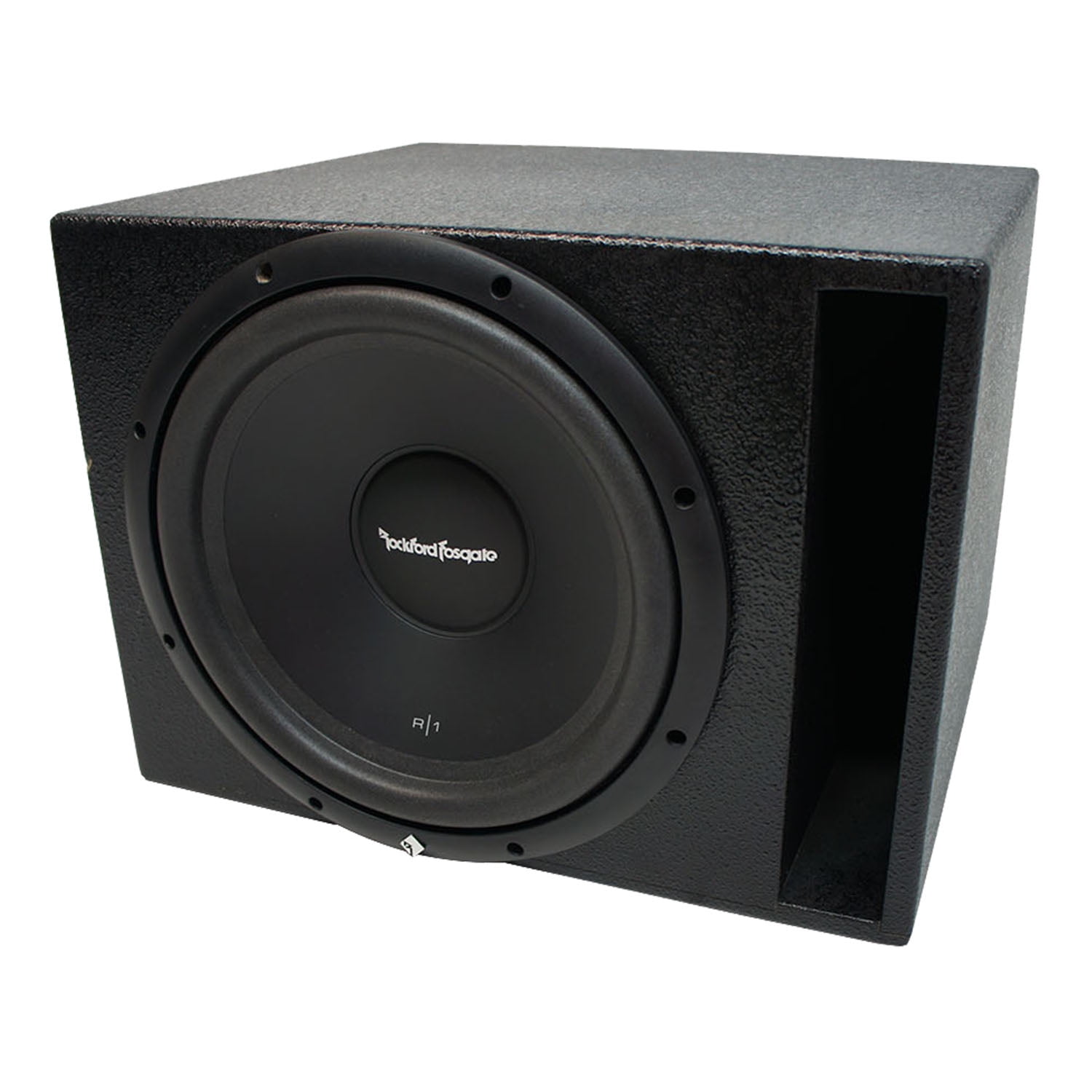 Universal Car Stereo Rhino Coated Ported 12" Rockford Prime R1S412 Sub ...