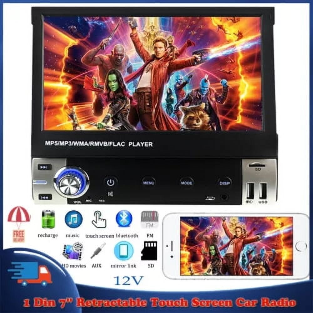 Universal Car Stereo System 7 Inch Resistive Touch Screen ‌Bluetooth Phone Projection ‌Memory ...