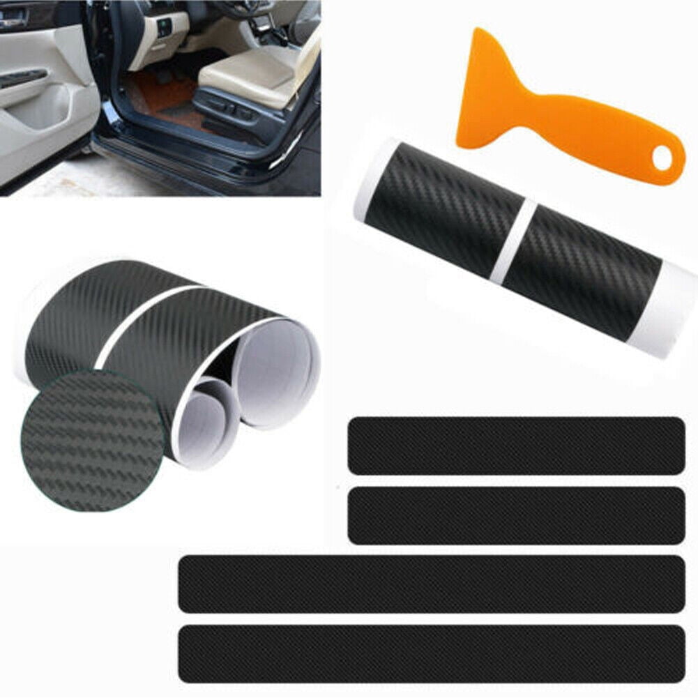 Universal Car Sticker 3D Carbon Fiber Door Sill Scuff Plate Guards ...