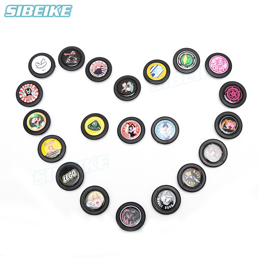 Universal Car Styling Steering Wheel Horn Button JDM Racing Modified ...
