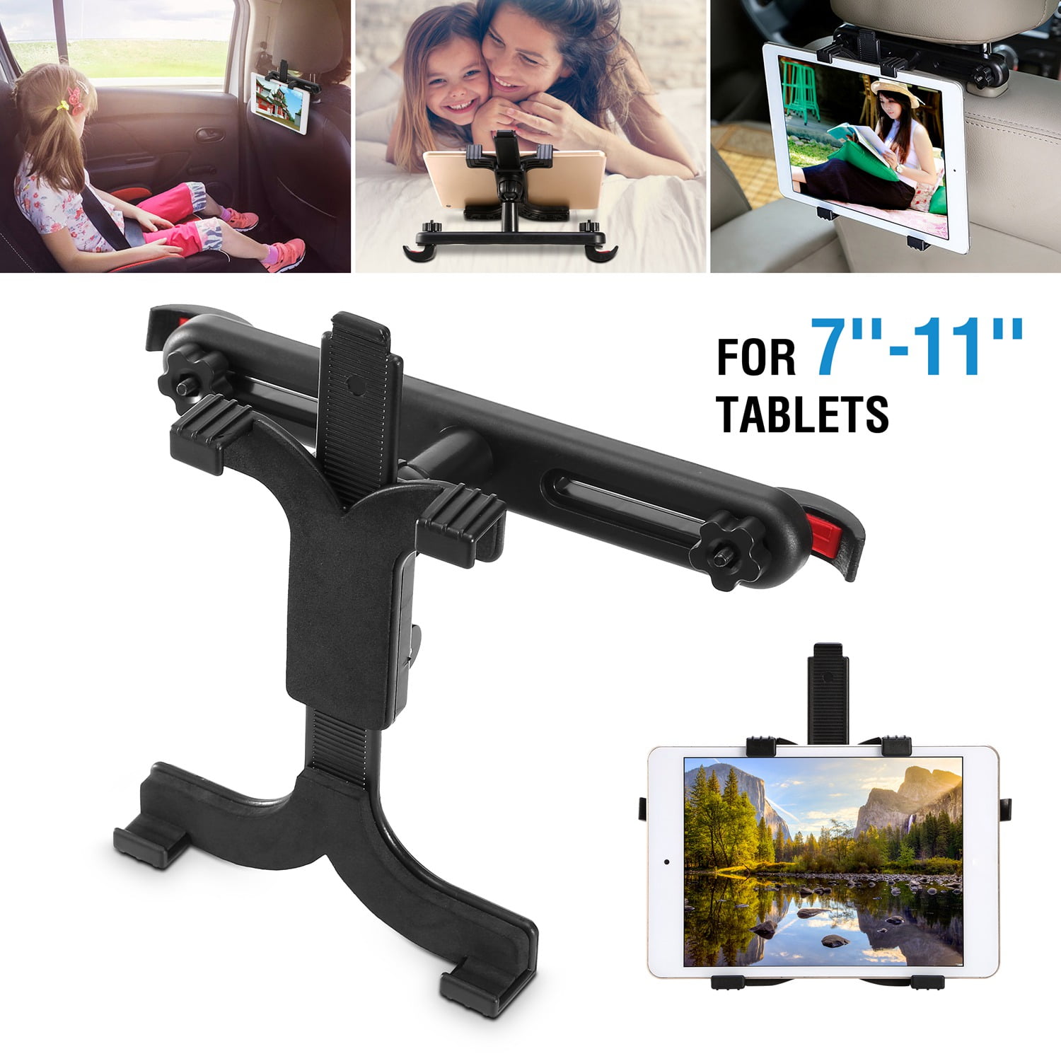 Universal Car Tablet Holder, iMountek Car Headrest Tablet Mount for 7 ...