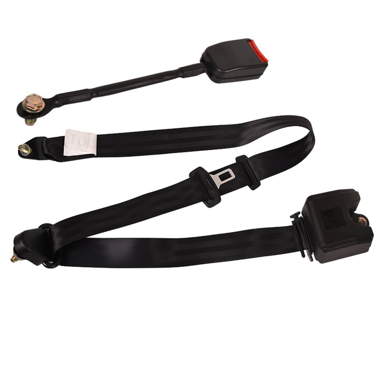 Universal Car Truck Seat Belt Lap 3 Point Safety Adjustable Retractable ...