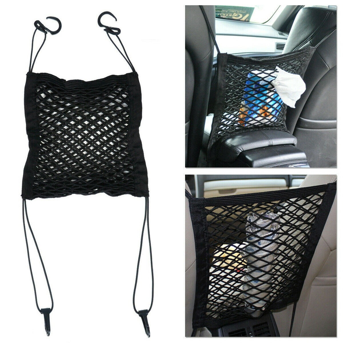 Universal Car Trunk Storage Net Bag Cargo Elastic Car Seat Mesh ...