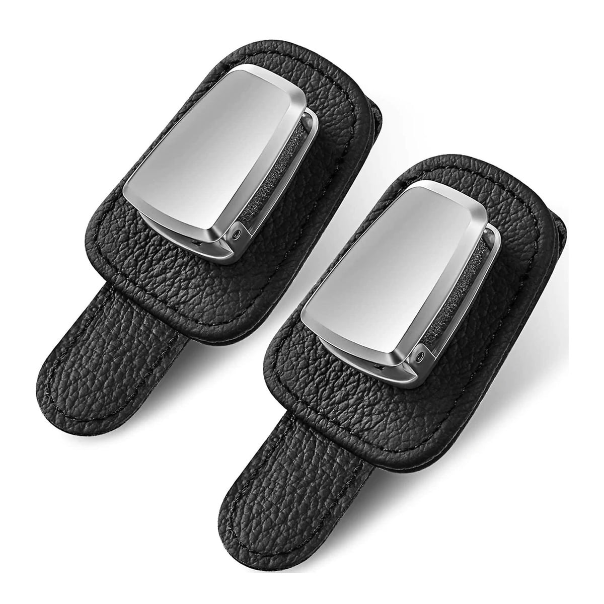 Universal Car Visor Sunglasses Holders, Full Leather Wrap Eyeglasses ...