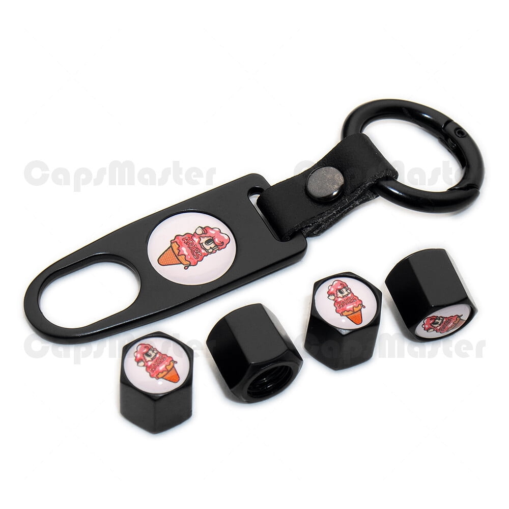 Universal Car Wheel Tire Valve Dust Stem Air Cap Keychain Ring Zodiac ...
