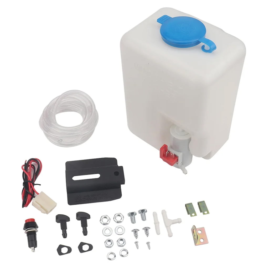 Universal Car Windshield Washer Fluid Bottle with 12V Electric Pump 1 ...