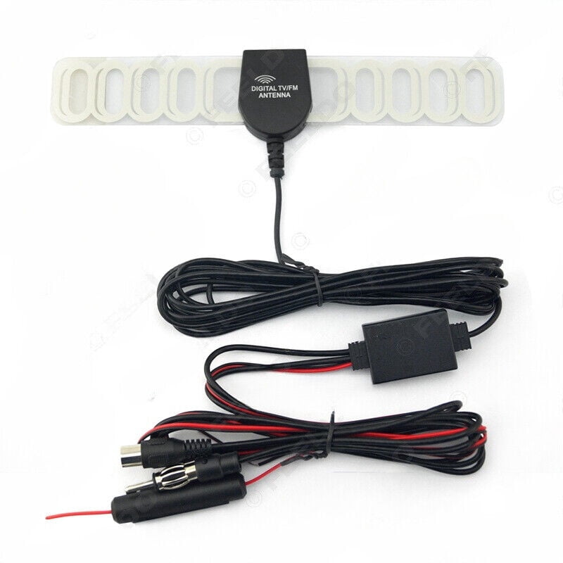 Universal Car mounted 2-in-1 car TV antenna IEC head+FM radio antenna ...