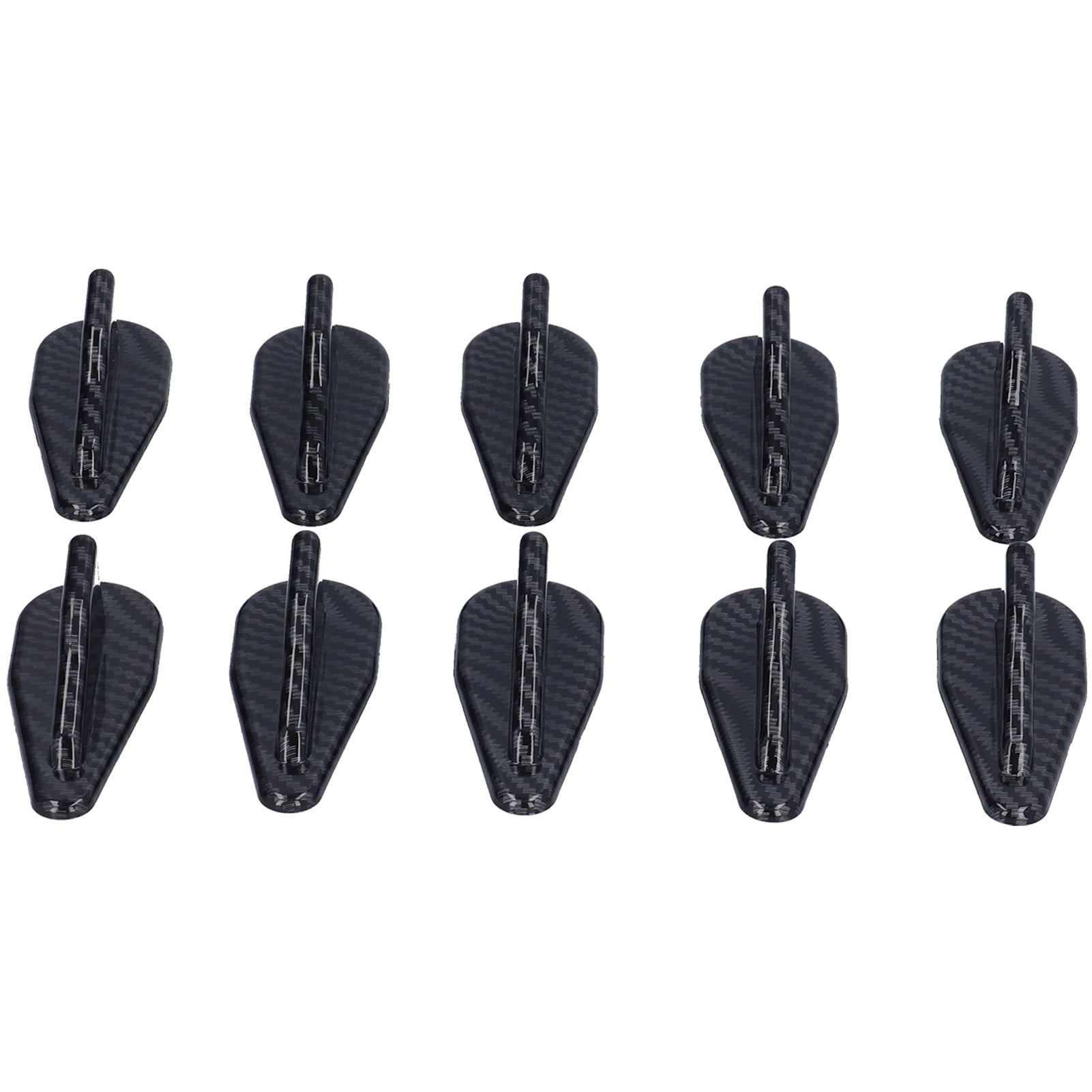 Universal Carbon Fiber Color Shark Fin Spoiler Wing Set for Car Roof ...