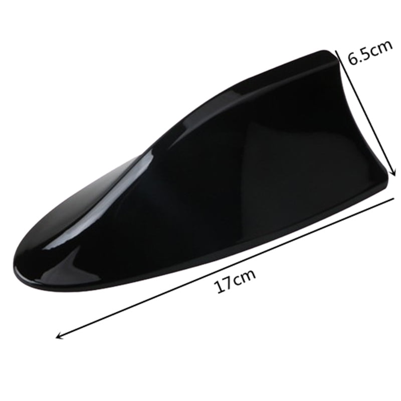 Universal Carbon Fiber Look Car Roof Top Mount Shark Fin Aerial Antenna ...