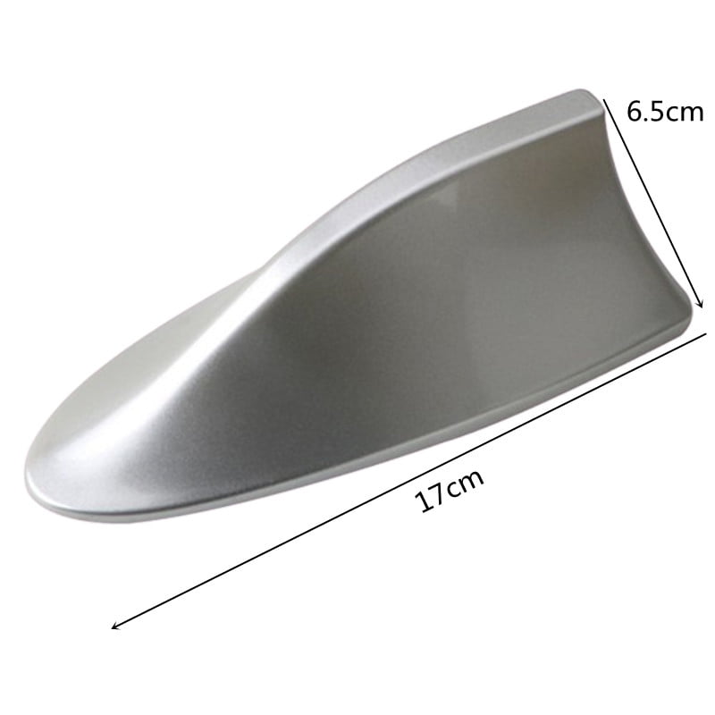 Universal Carbon Fiber Look Car Roof Top Mount Shark Fin Aerial Antenna ...