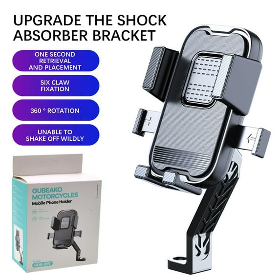 Universal Carbon Fiber Motorcycle Phone Mount – Shock-Absorbing ...